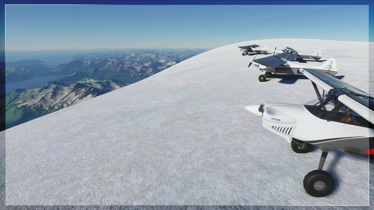 Microsoft Flight Simulator 2020 - LANDING ON A VOLCANO - YouTube