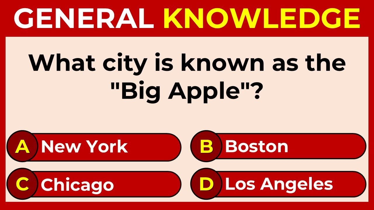 How Sharp is Your General Knowledge? Take This 25-Question Quiz To Find ...