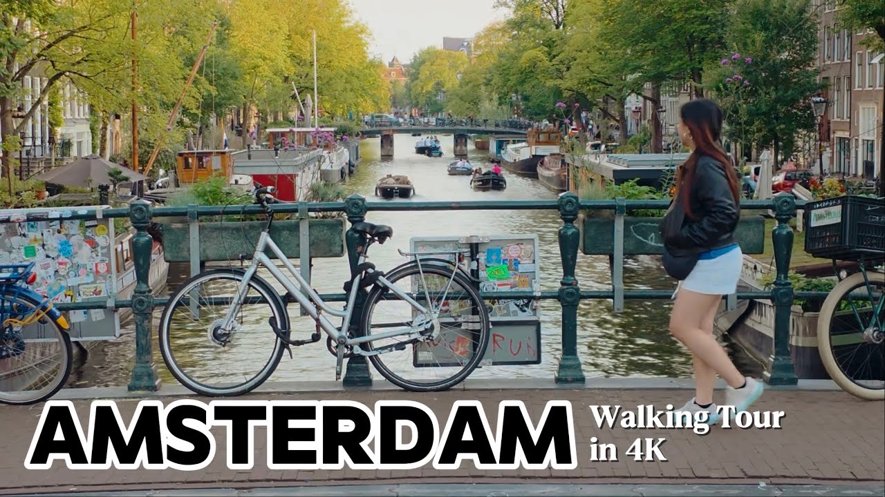 Amsterdam Walking Tour 🇳🇱 in 4K | Strolling the Canals & City Vibes ...