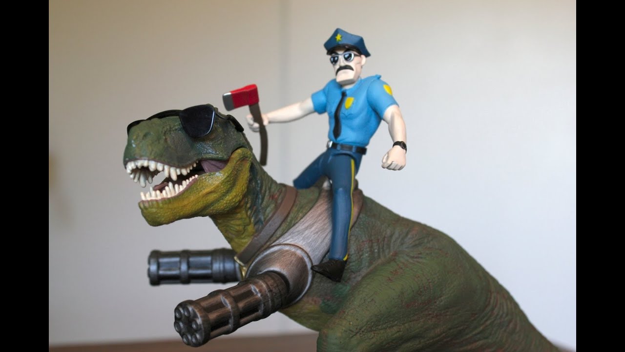 Axe Cop & Wexter Mezco action figures review - YouTube
