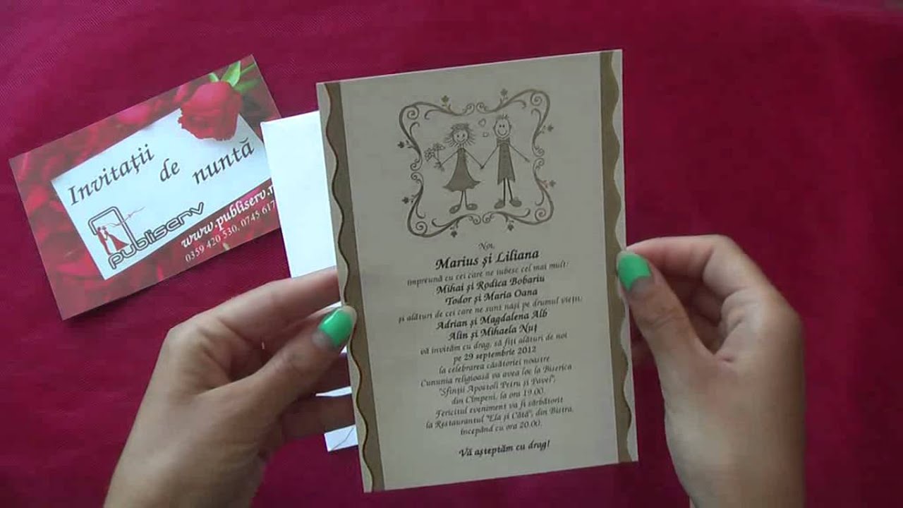 invitatii de nunta haioase, cu miri, 60278 code, www.publiserv.ro ...