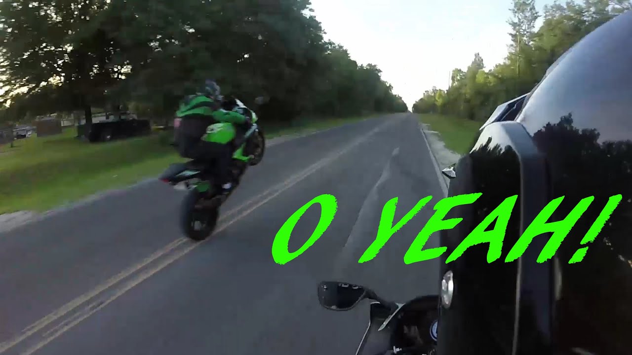 Vlog/ 2014 Kawasaki Ninja ZX6R 636 First time ever Staggered Wheelie ...