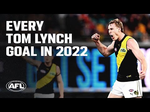 Every goal Tom Lynch kicked in 2022 | Leading goal kickers | AFL - YouTube