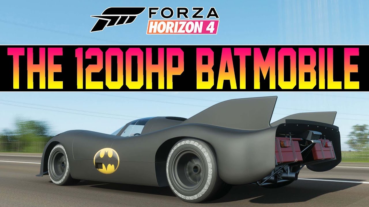 Forza Horizon 4 - INSANE Batmobile Remake W/ 1200HP Flat-12 Engine ...