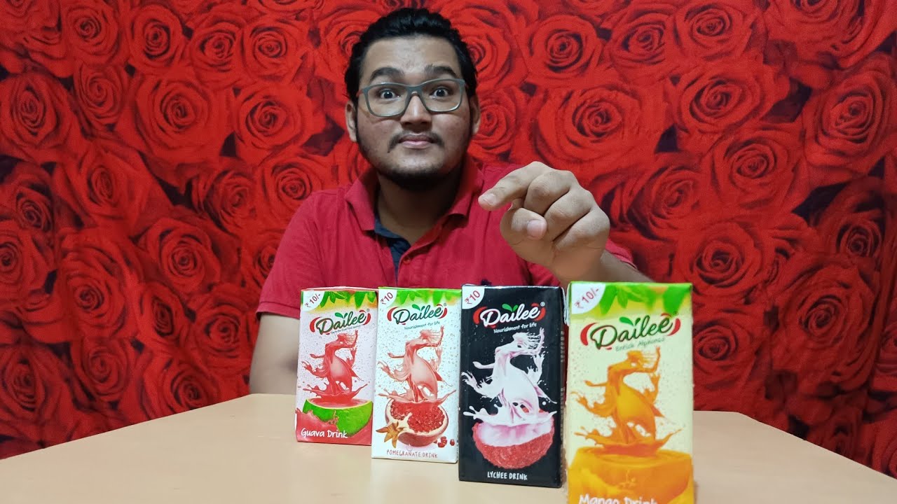 Dailee Tetra Pack Drink Review | Mango | promoganate | liccy fruit ...