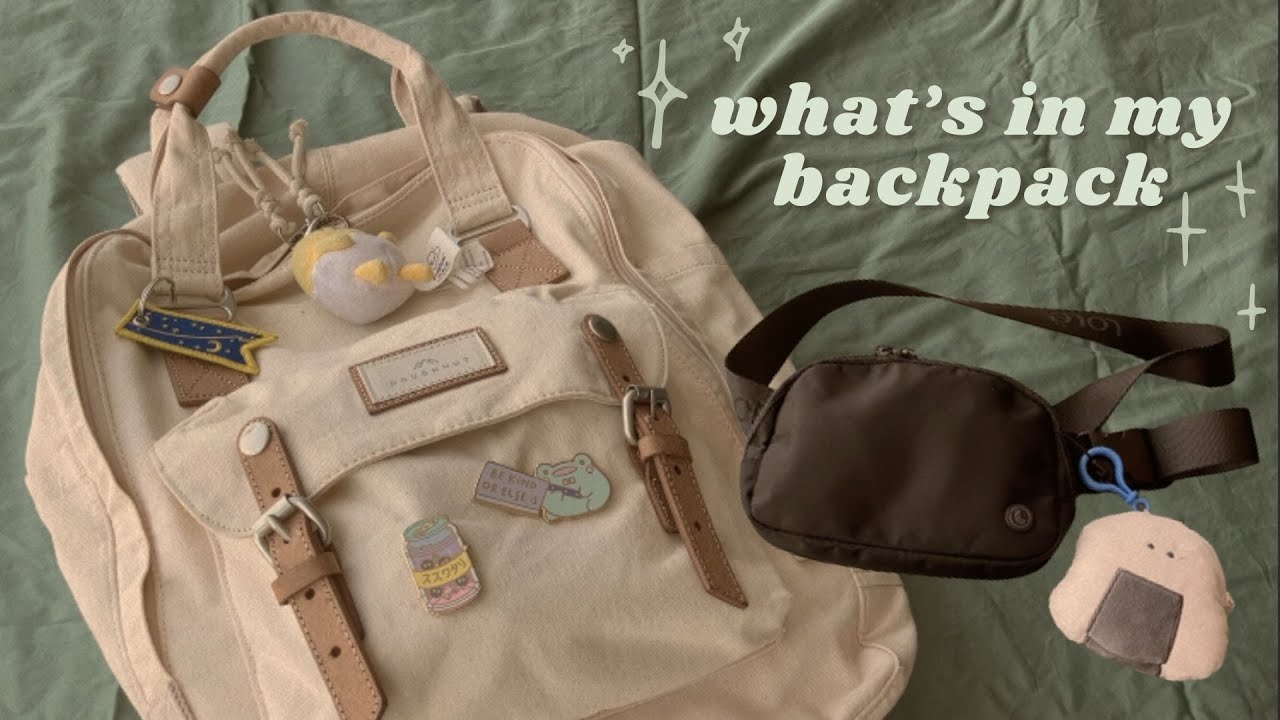 what's in my backpack ˖°. uni essentials // cute & realistic - YouTube