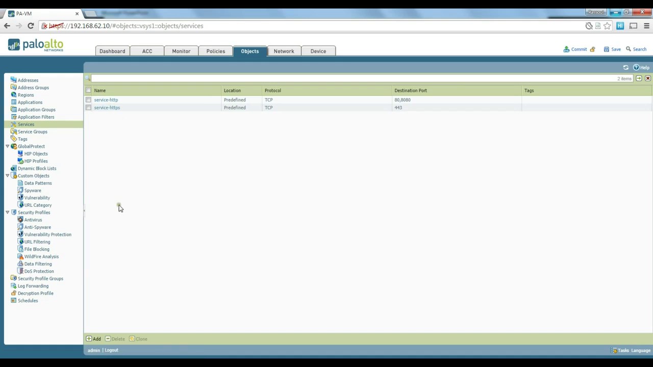 Palo Alto Firewalls, Objects and Object Groups - YouTube