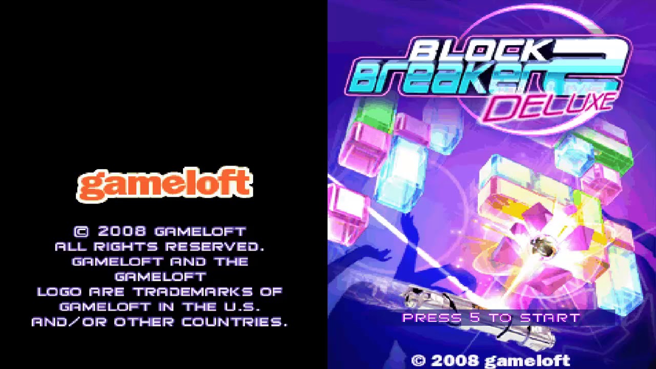 Block Breaker Deluxe 2 Music (Gameloft) "Game Over" - YouTube