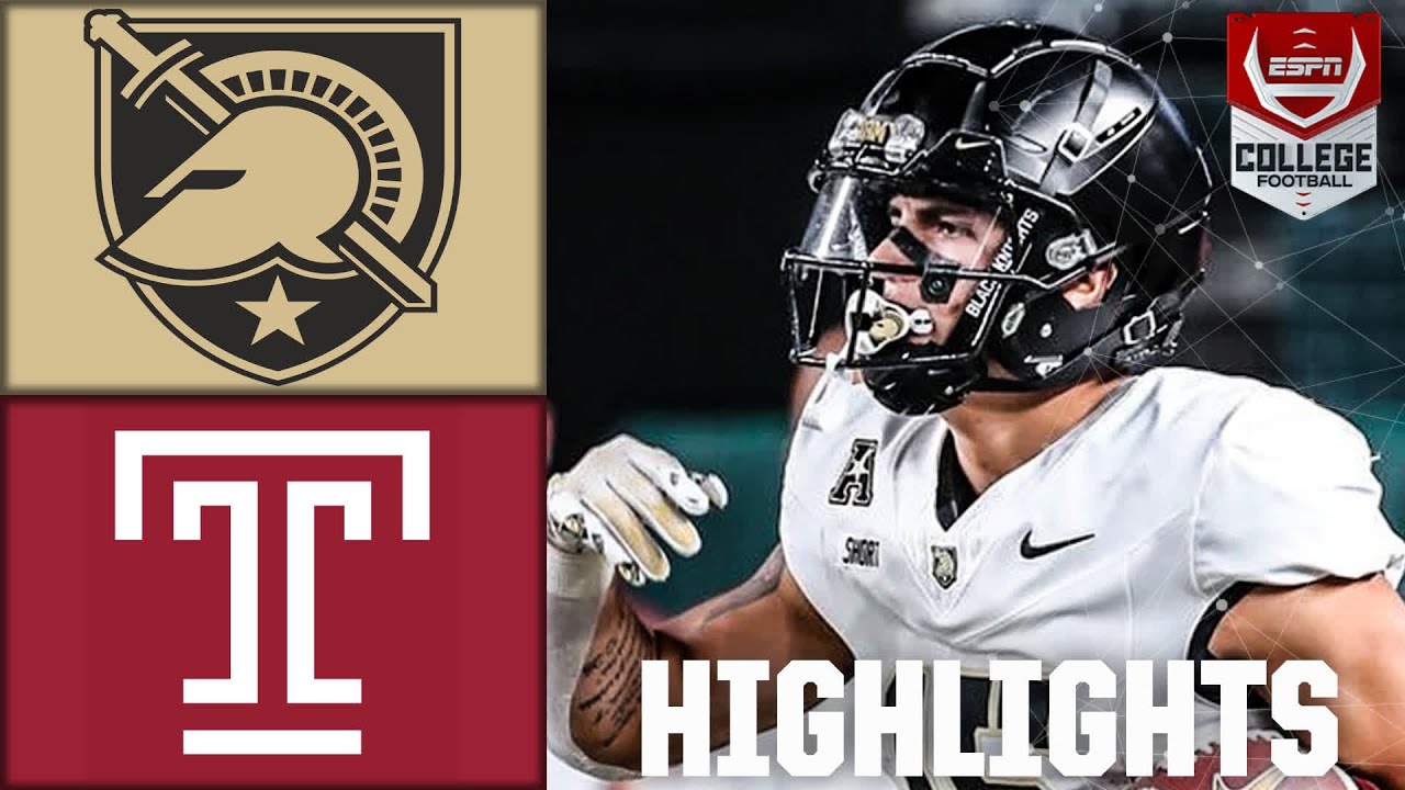 Army vs Temple highlights: Black Knights-Owls score, results