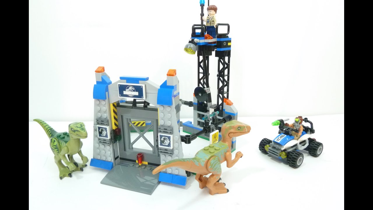 Rob A Reviews LEGO Jurassic World 75920 Raptor Escape - YouTube