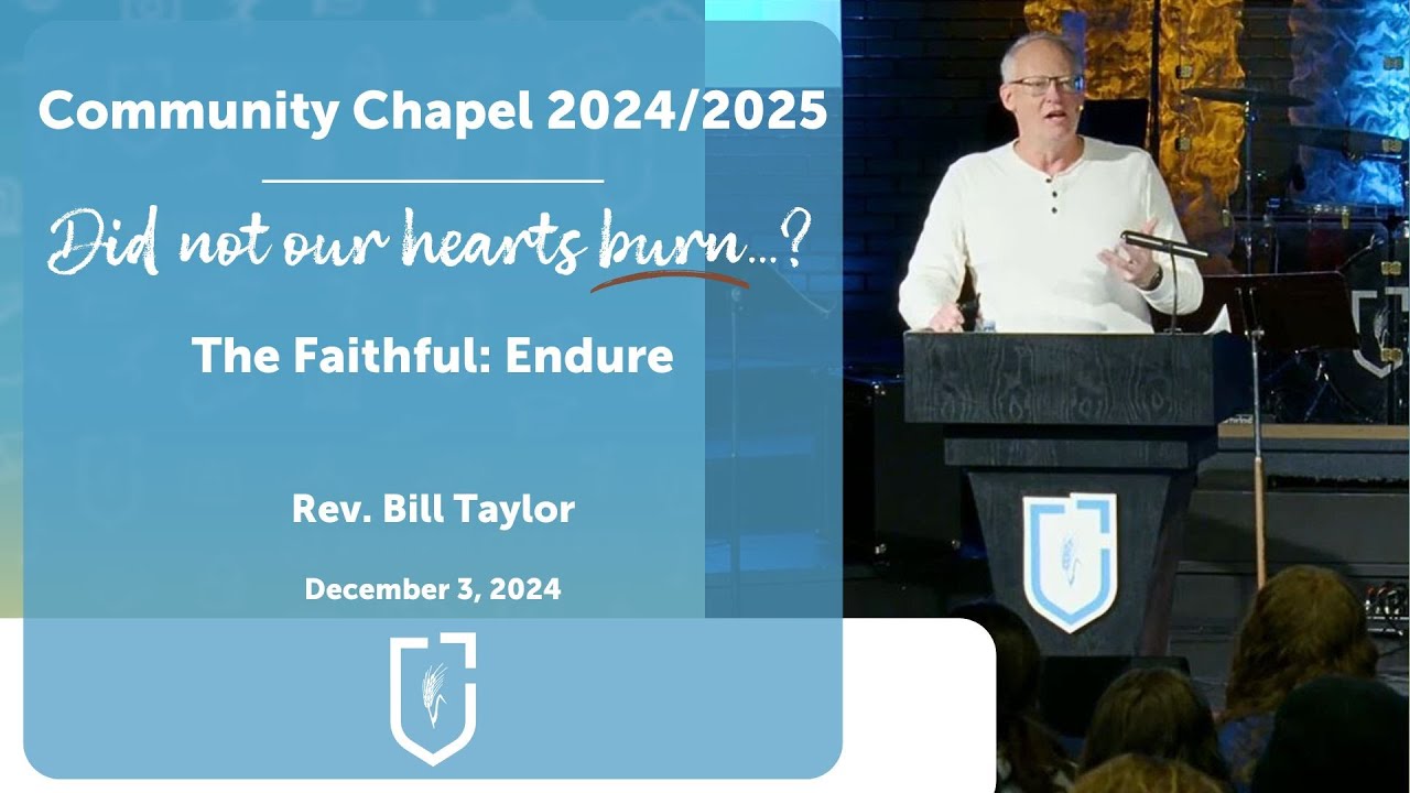 The Faithful: Endure - Rev. Bill Taylor - YouTube