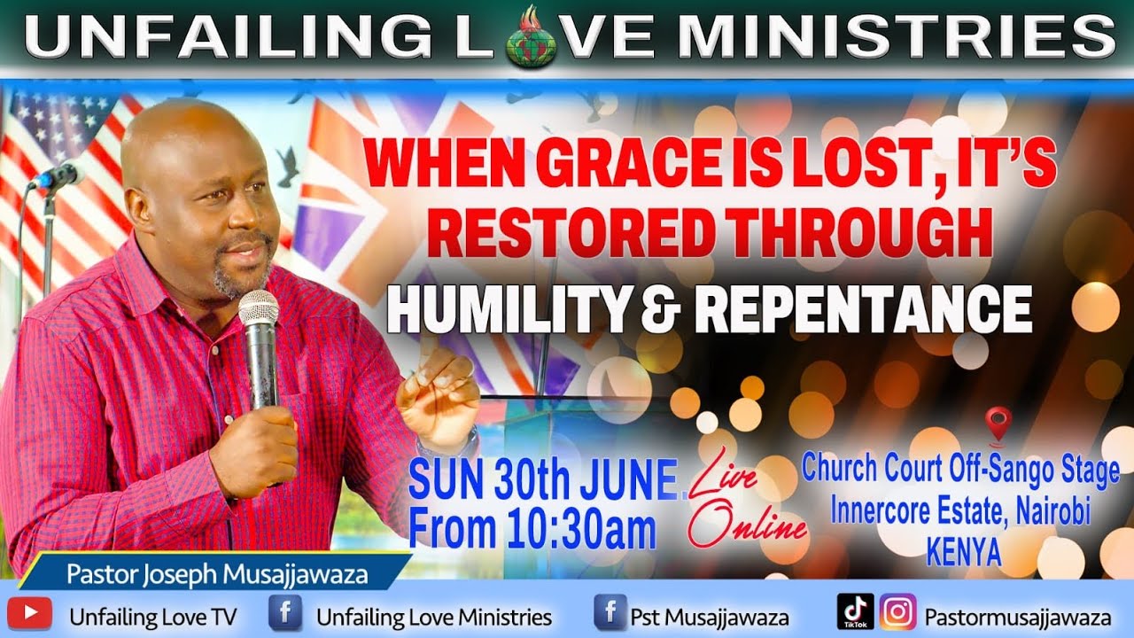 WHEN GRACE IS LOST, IT'S RESTORED THROUGH HUMILITY & REPENTANCE ...