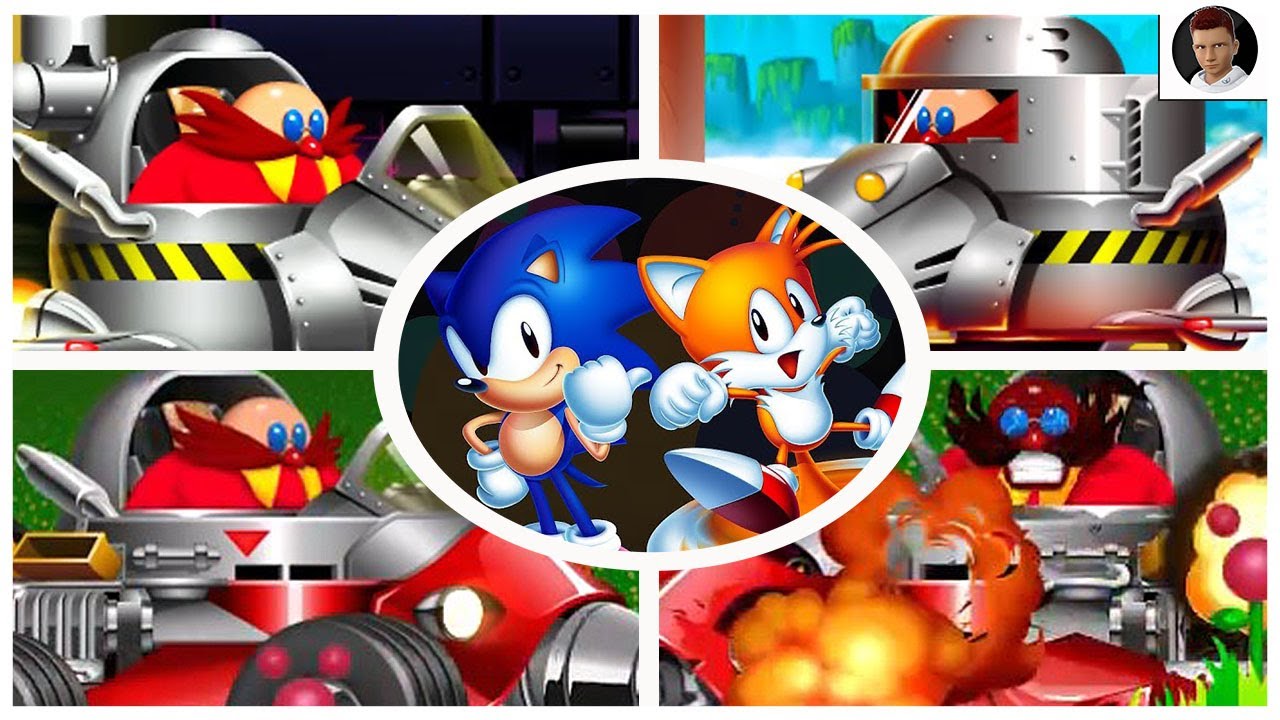 Sonic the Hedgehog 2 HD (Fan Game Demo) All Bosses (NO DAMAGE) - YouTube