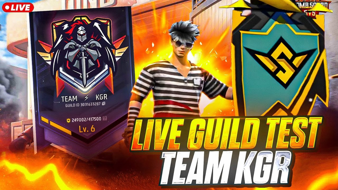 KAILASH GAMER is live 🔴 Live guild test 1v2 for TEAM KGR ‍🔥 - YouTube