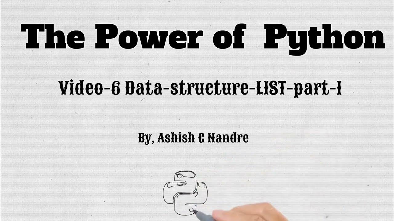 11 Datastructure List in Python | Lists in Python | python for beginners - YouTube