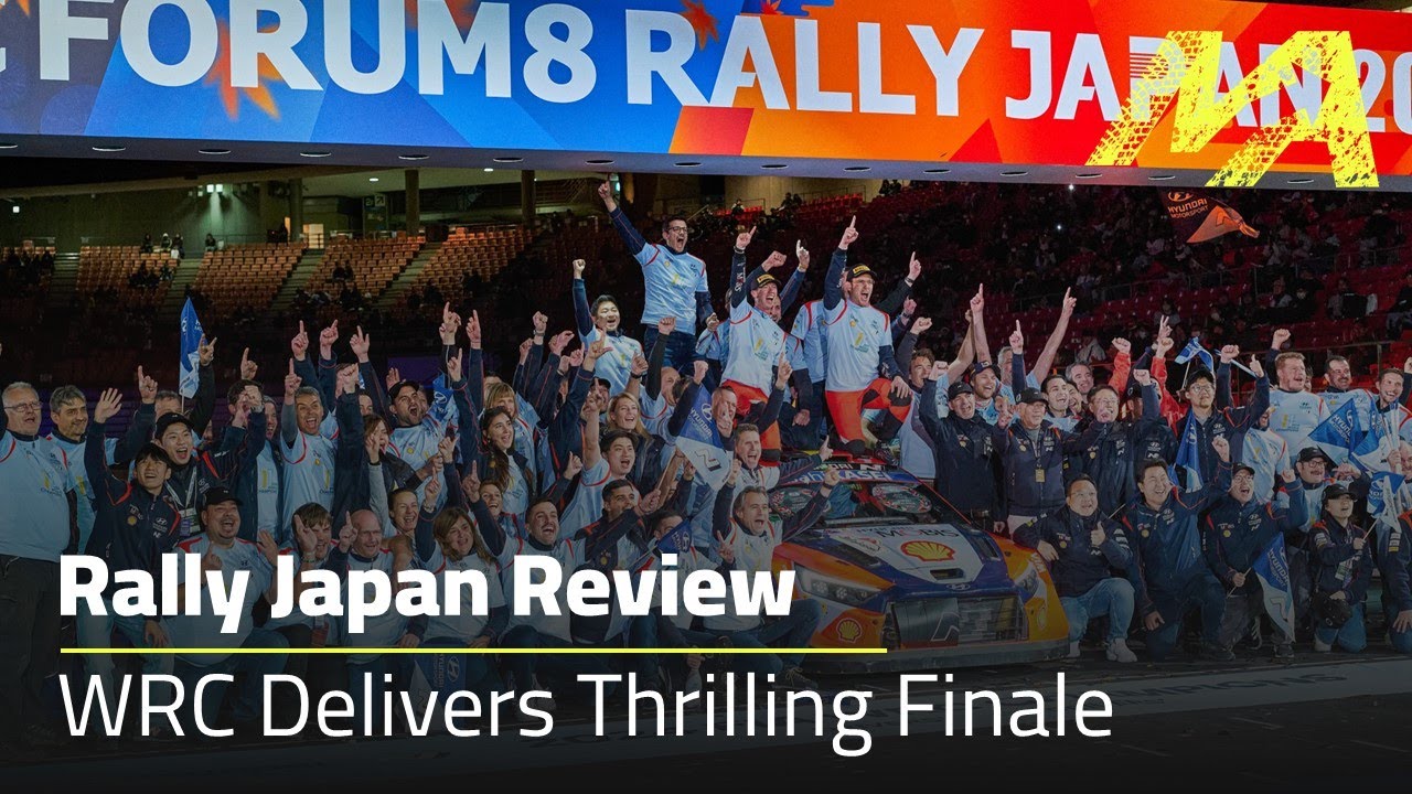 Neuville wins WRC title at Rally Japan after Tänak crashes - YouTube