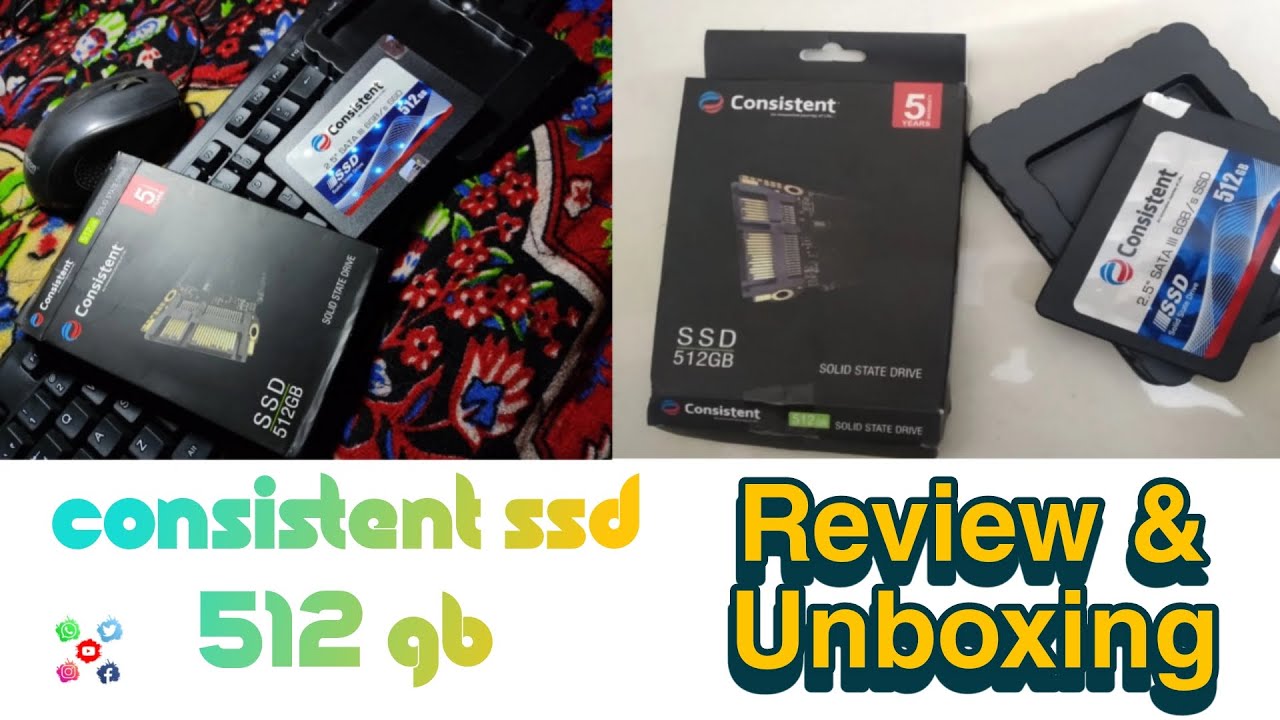 CONSISTENT 512 GB SATA SSD Unboxing & Full Review | Flipkart Unboxing ...