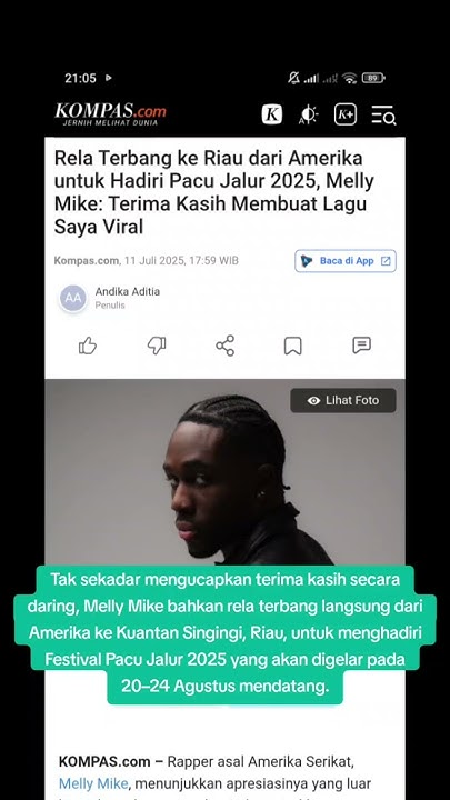 Rela Terbang ke Riau dari Amerika untuk Hadiri Pacu Jalur 2025, Melly Mike: Terima Kasih - YouTube