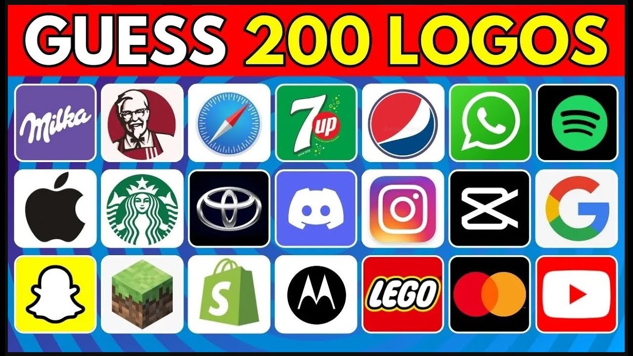 200 Famous Logo Quiz | Guess the famous app logos #knowledge #viral ...