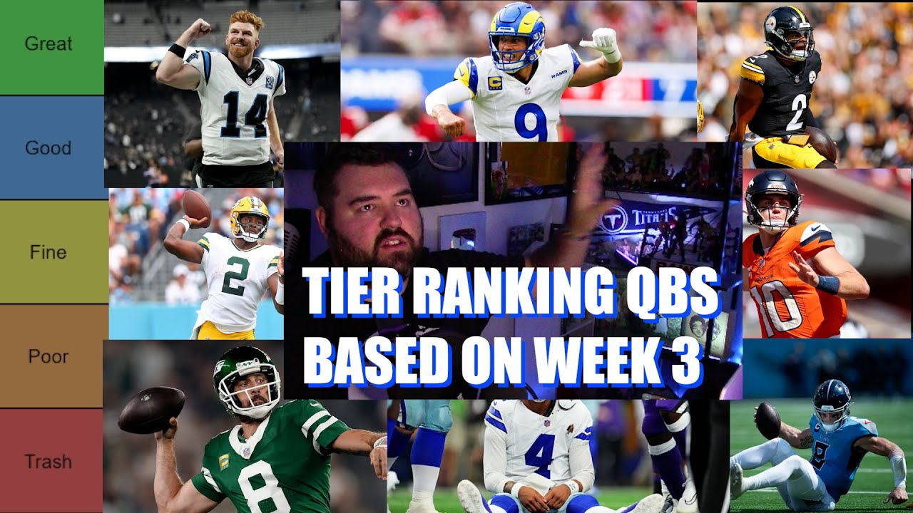 Tier ranking every NFL QB based on their week 3 performance - YouTube