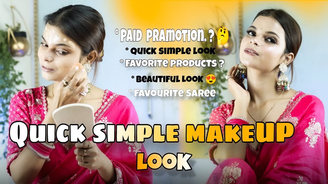 Indian makeup tutorial ll Oily skin makeup look ll step - by- step # ...