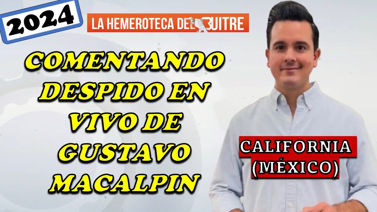 Despido en directo de presentador Gustavo Macalpin por Luis Arnoldo ...