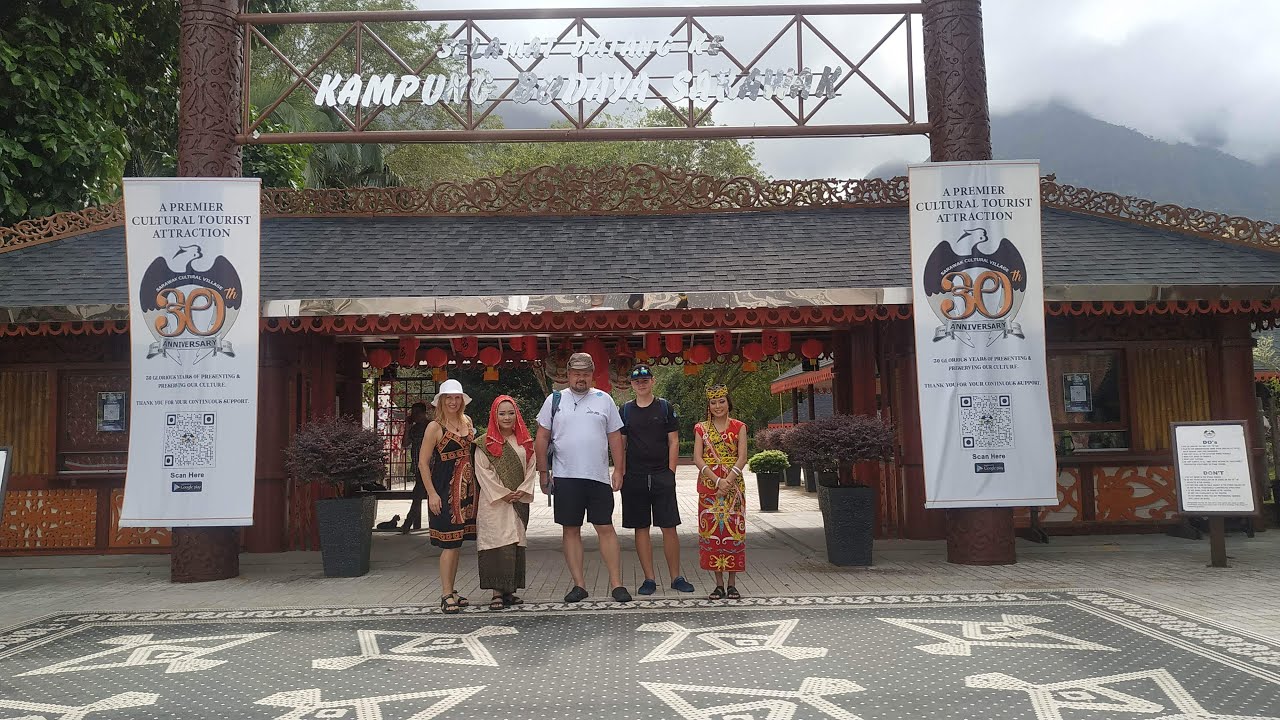 BORNEO 2020 part 1 ; Sarawak village & Sikog waterfall 4K - YouTube