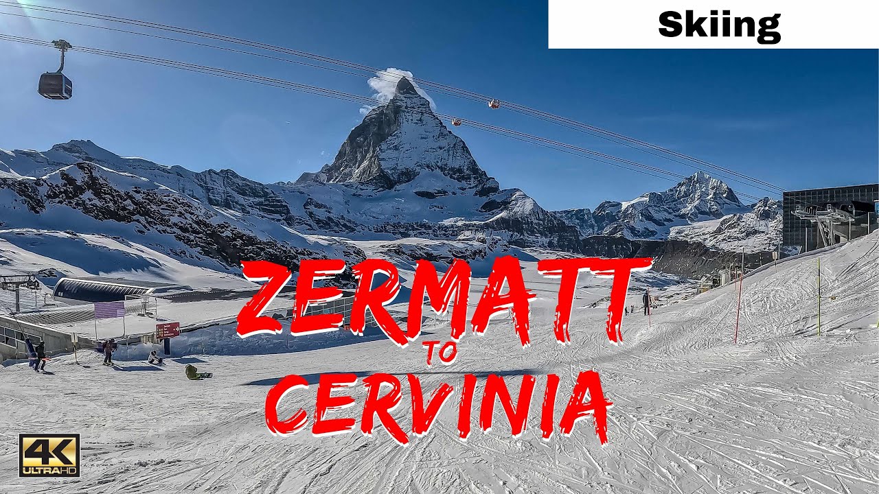 ZERMATT - CERVINIA SKIING from SWITZERLAND to ITALY with my Family ...