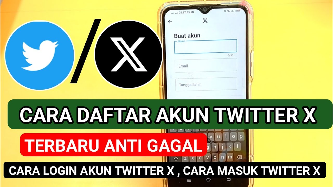 cara daftar akun twitter x 2024 , login akun Twitter x , cara membuat ...