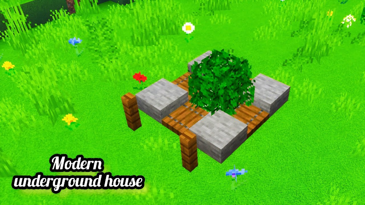minecraft modern underground house tutorial - YouTube