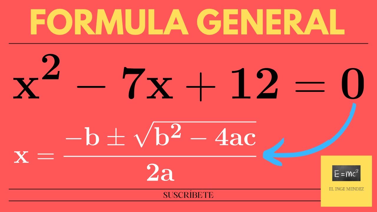 ️Cómo Usar la Fórmula General de Manera Fácil | Explicación Completa ...