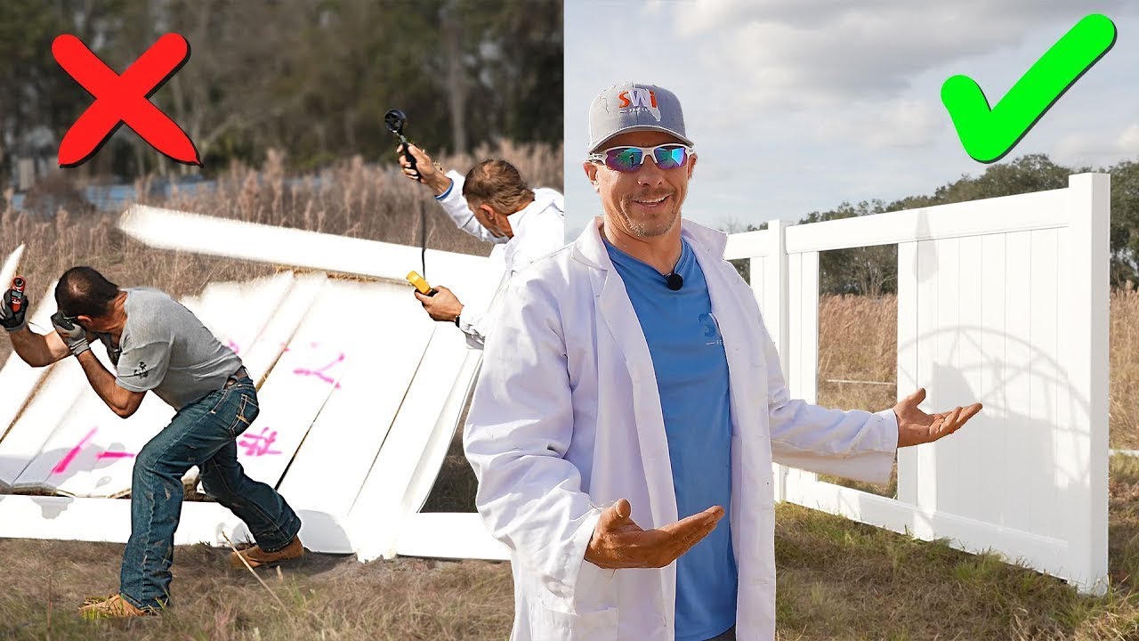 We Figured Out How To Build Hurricane-Rated Fence (No Digging!) - YouTube