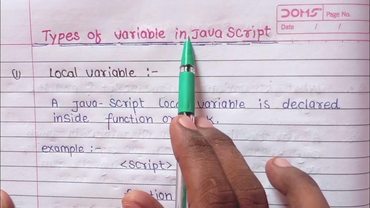 What Is Local Variable And Global Variable In Javascript Variable In Javascript Javascriptjava