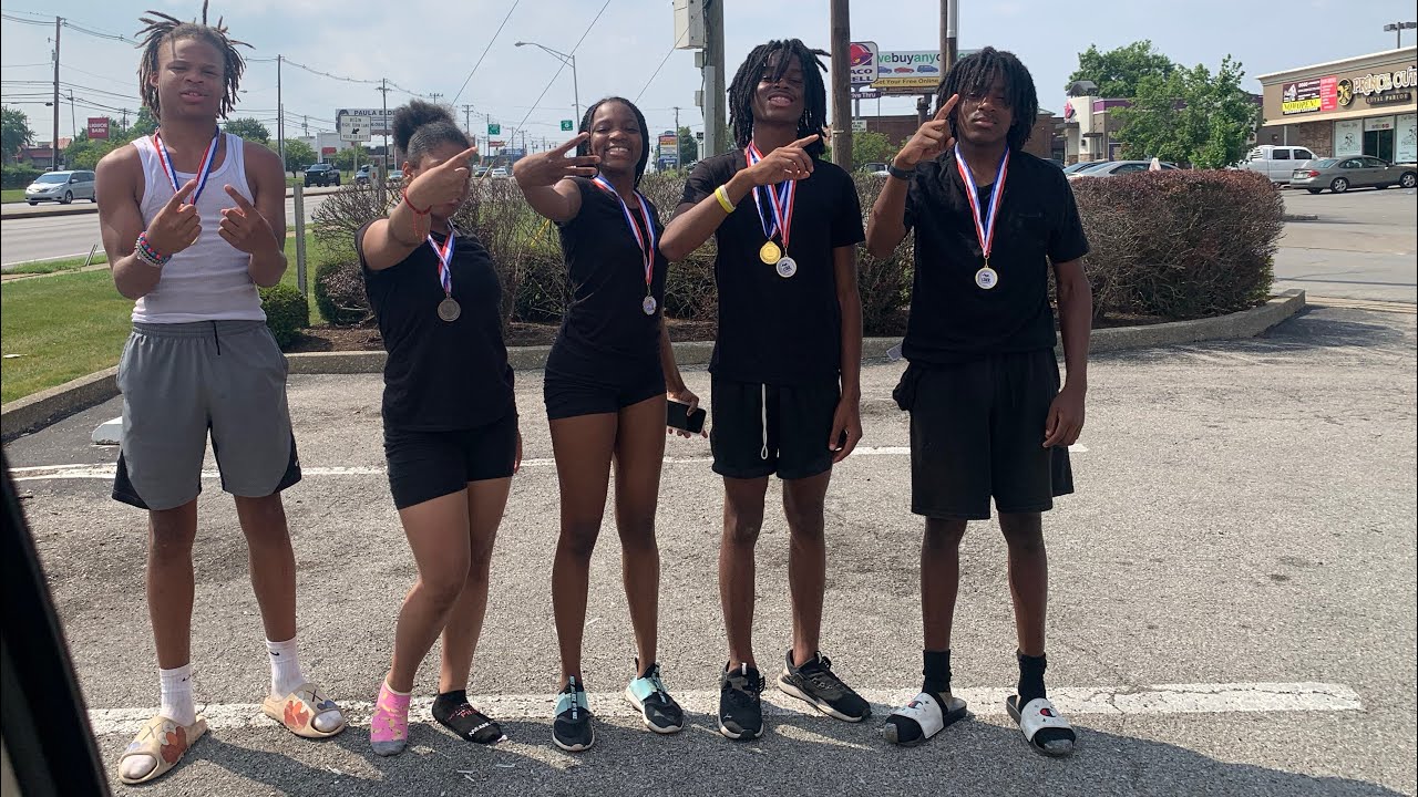 The Family tried new events for their last track meet of the year - YouTube