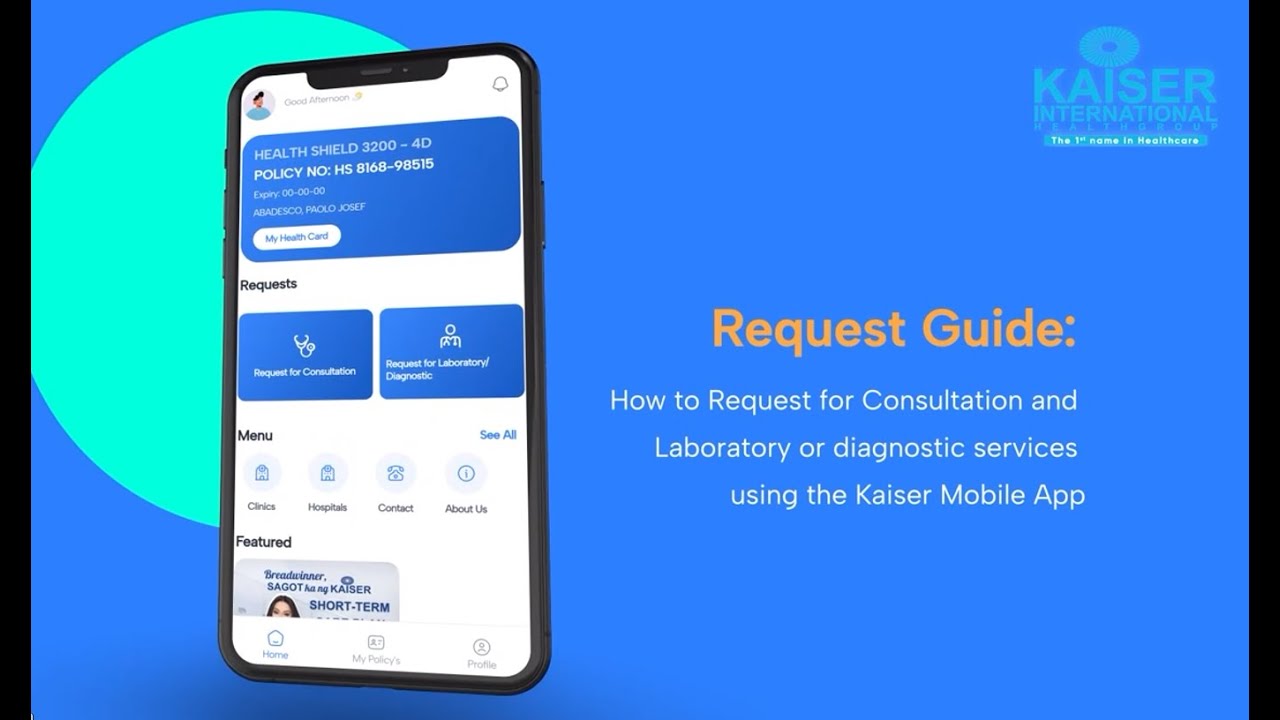 Kaiser App Request Guide - YouTube