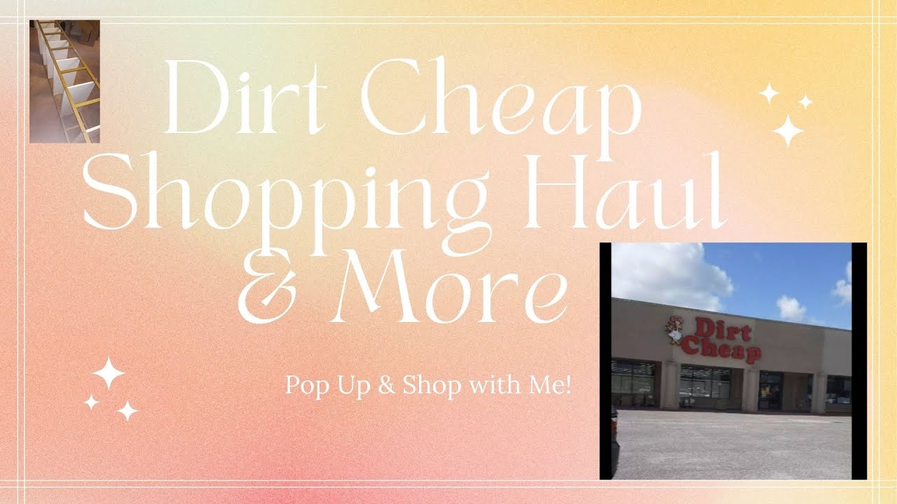 DIY & Dirt Cheap Shopping Haul - YouTube