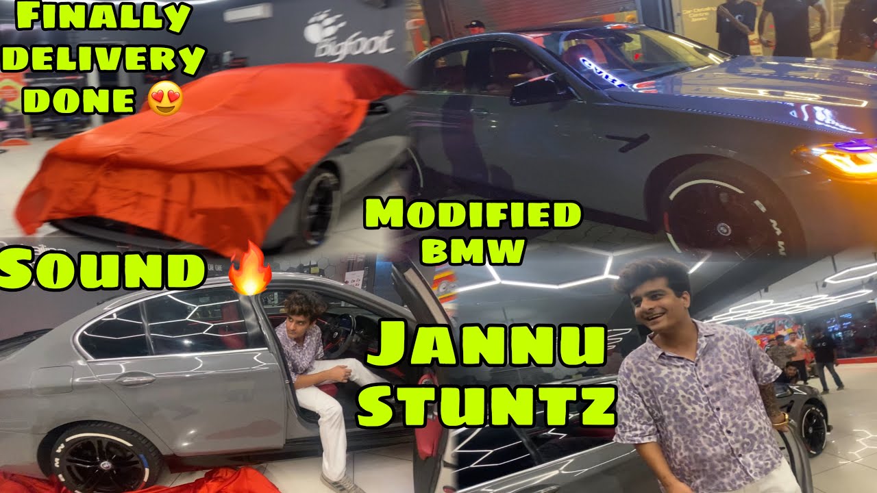 Finally taking delivery BMW 😍@Motovloggerjannustunts Full Modified car ...