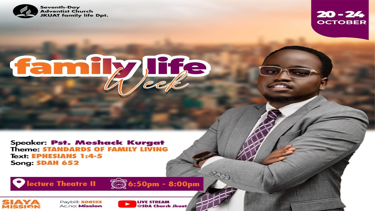 FAMILY LIFE WEEK || DAY 1 || STANDARDS OF FAMILY LIVING - YouTube