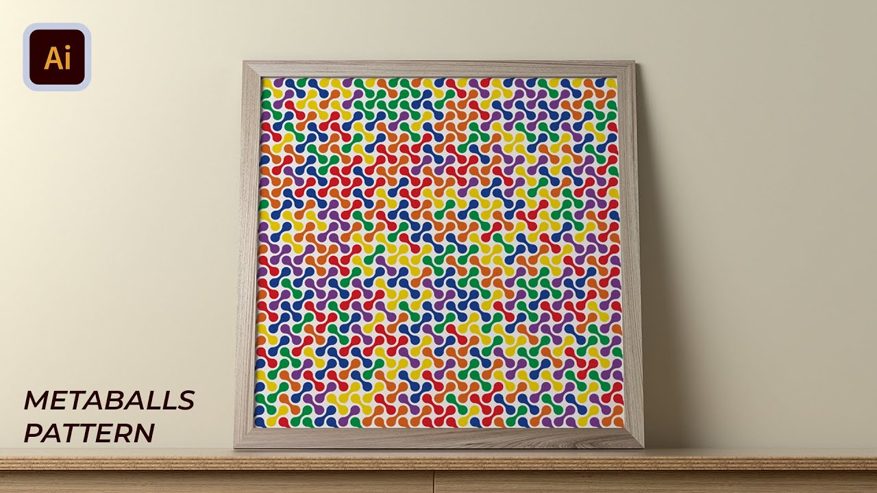 How to Make Metaballs Pattern | Adobe Illustrator | Waseem Graphics ...