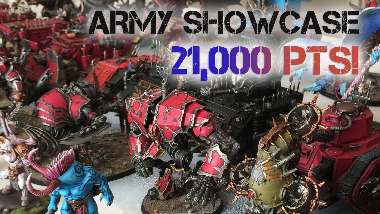 Army showcase: Warhammer 40k Chaos collection: 21000 points of Chaos ...