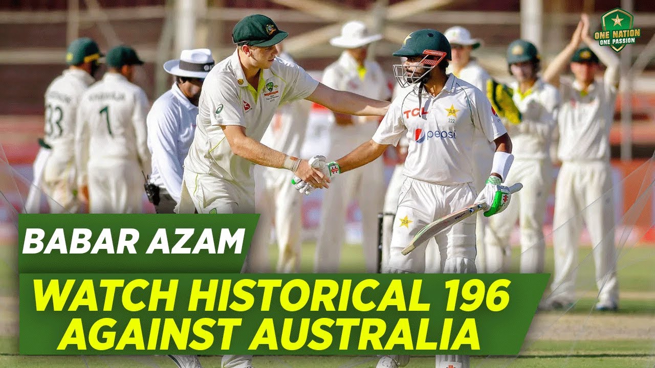 🎥 Babar Azam Masterclass! 🌟 Watch his Heroic 196 Against Australia ...