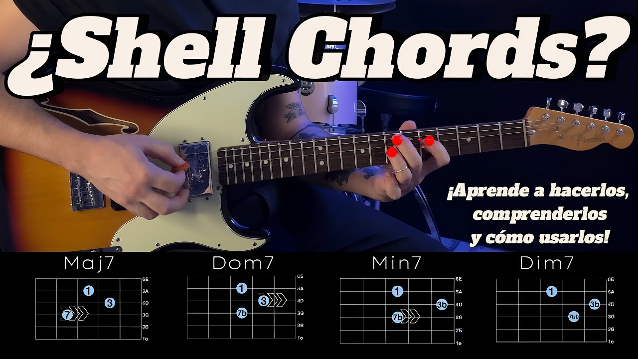 ¿Qué son los SHELL CHORDS? ¿Para Qué Sirven? Como Tocarlos - YouTube