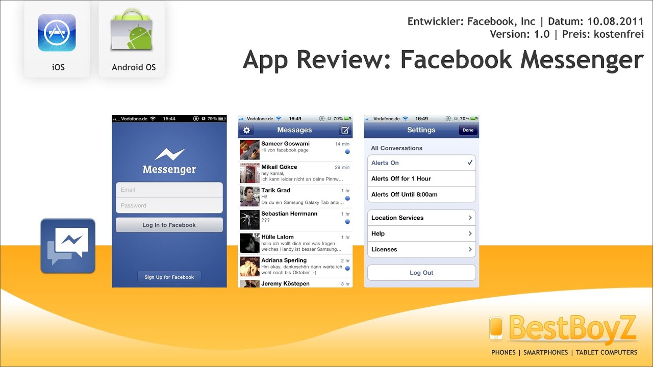 App Review: Facebook Messenger | BestBoyZ - YouTube