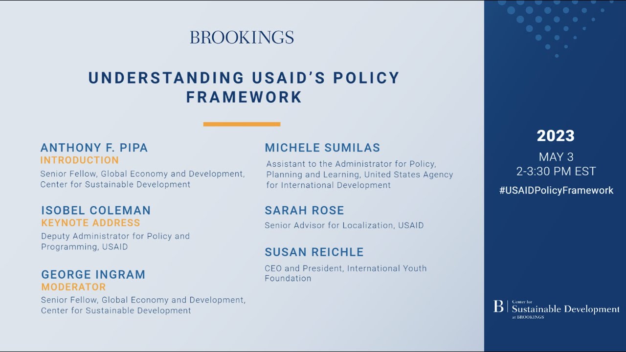 Understanding USAID’s Policy Framework - YouTube