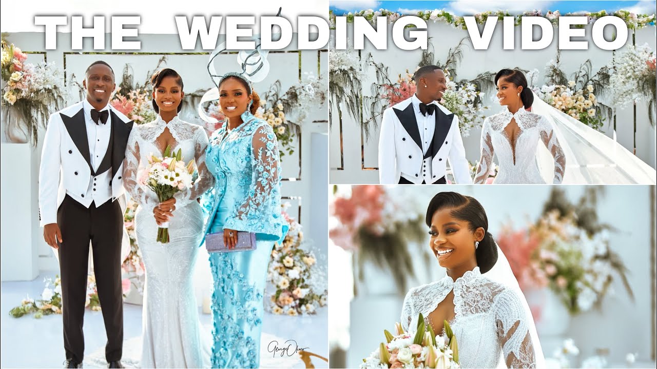 PRISILLA OJO & JUMA JUX WHITE WEDDING VIDEO. Couples vows, first kiss ...