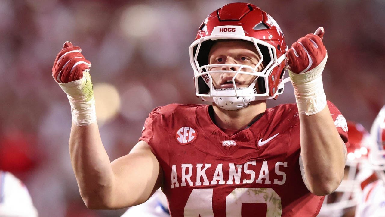 Razorbacks' Andew Armstrong, Landon Jackson on Senior Day win - YouTube