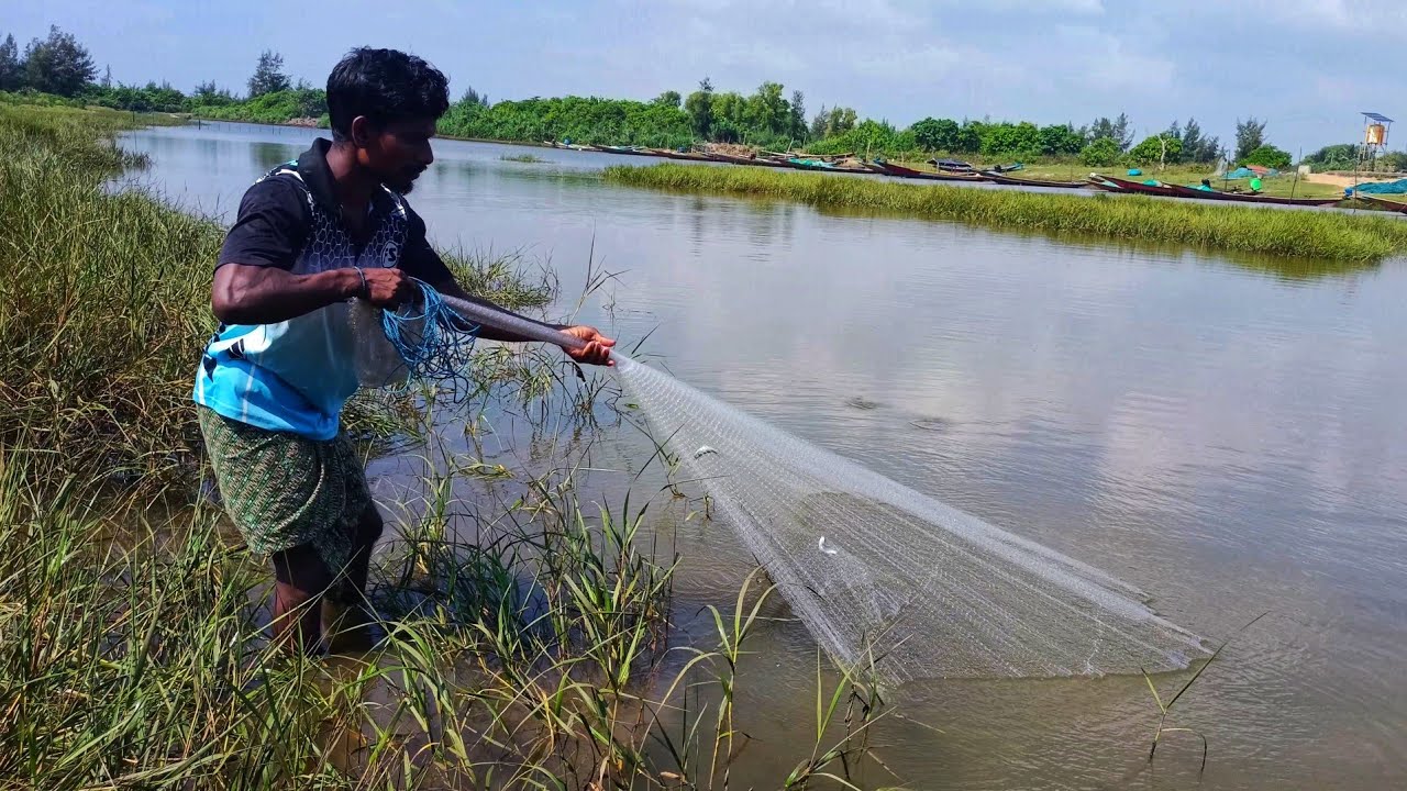 Most Popular Fishing Video - Big Cast Net Fishing with Beautiful ...