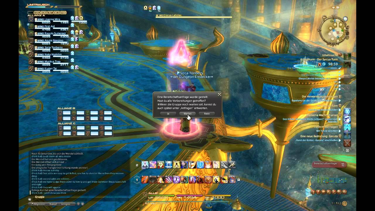 Final Fantasy XIV ARR Paladin Syrcus Tower Complete - YouTube