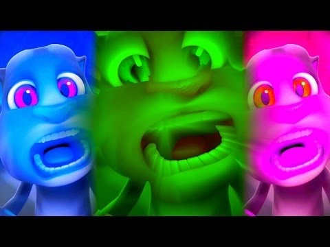 Talking Tom Rainbow Colors Reaction Compilation Reverse - YouTube