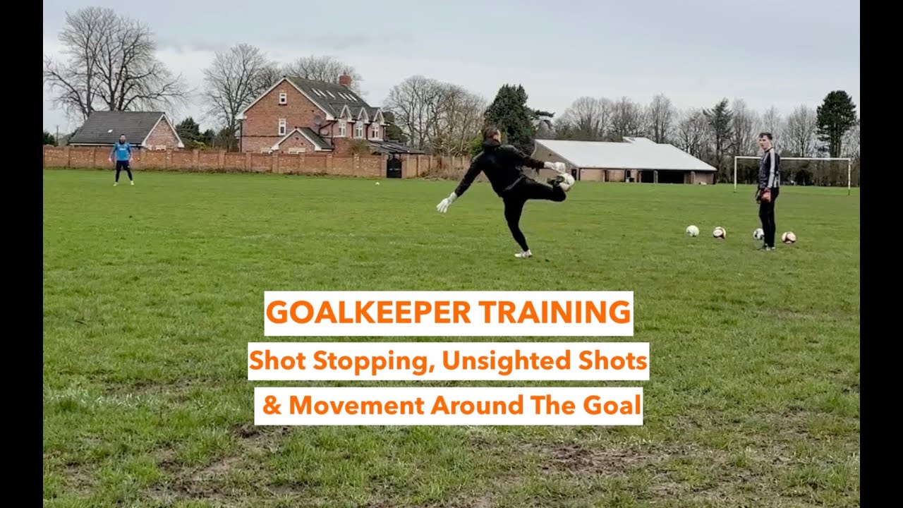 GOALKEEPER TRAINING - Shot Stopping, Unsighted Shots & Movement Around ...